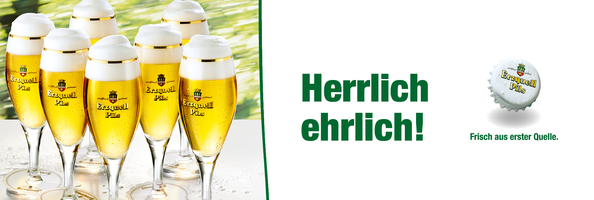 Erzquell Pils, Frisch aus erster Quelle - Erzquell Brauerei Siegtal